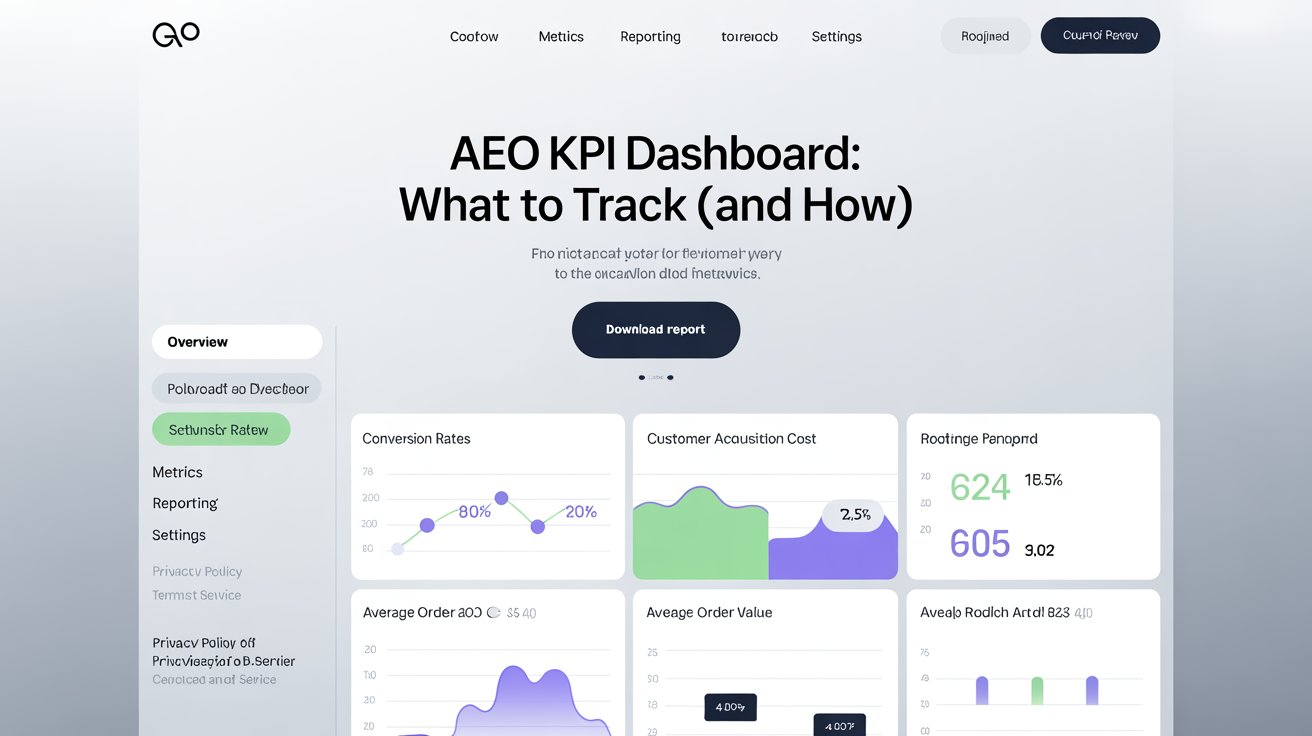 AEO KPI Dashboard What To Track and How Agenxus